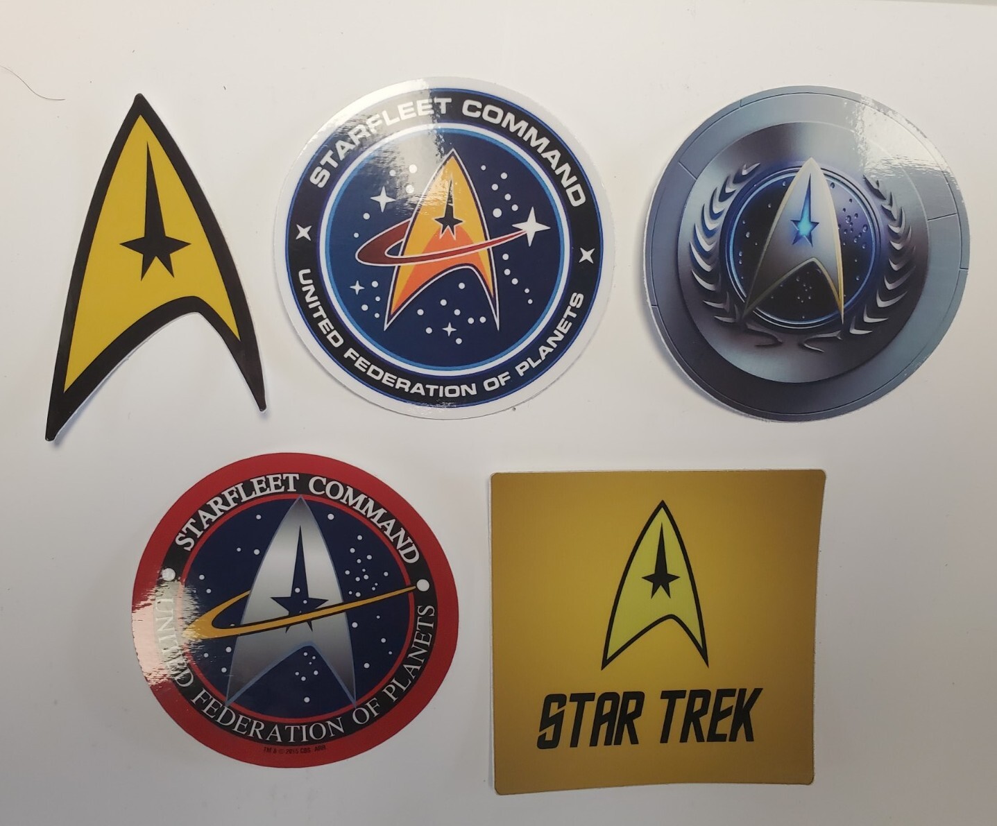 Star Trek Starfleet Command Stickers 5 PACK LOT *WORLDWIDE 🌐 SHIPPING ...
