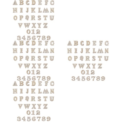 4 PCS Buchstaben Des Alphabets Holzfarbe Alphanumerisch Kind | eBay.de