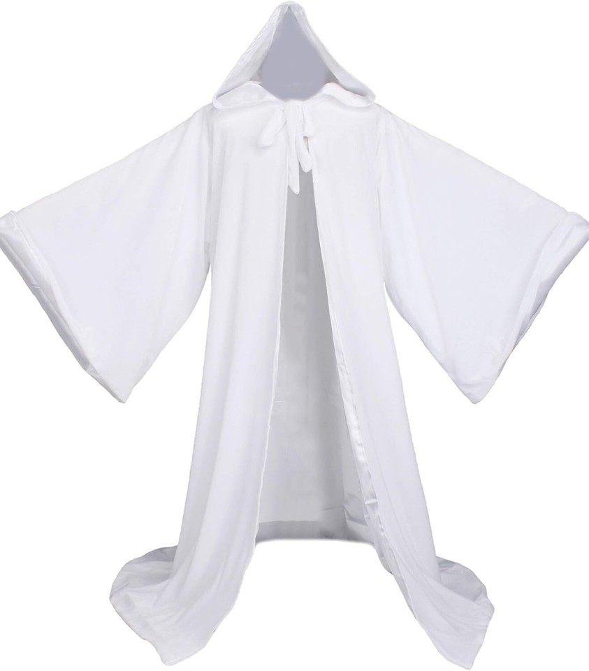 Velvet Wizard Robe with Satin Lined Hood and Sleeves | eBay