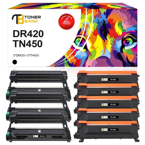 TN 450 Toner Compatible with Brother TN420 HL-2240D 2230 MFC-7290 7470D ...