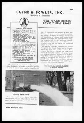 1949 Layne & Bowler Plumbing Supplies Pumps Memphis TN Vintage trade ...