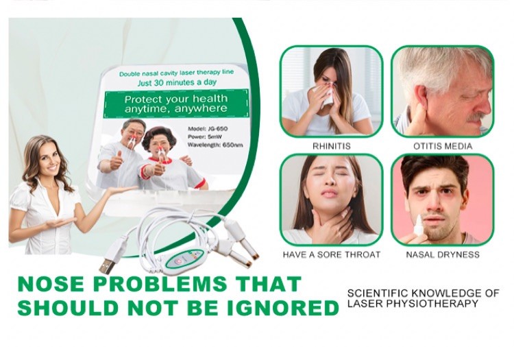 Red Light Nose Therapy Intranasal Laser Rhinitis Nasal Polyps Relief 3 ...