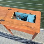 Vintage SINGER 327K Electric Sewing Machine Built into Hideaway Table ...