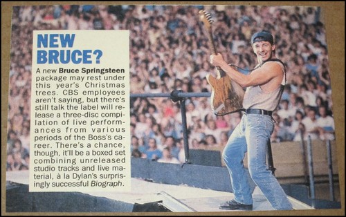 1986 Bruce Springsteen Rolling Stone Photo Clipping 5.75"x4" Live 1975 ...