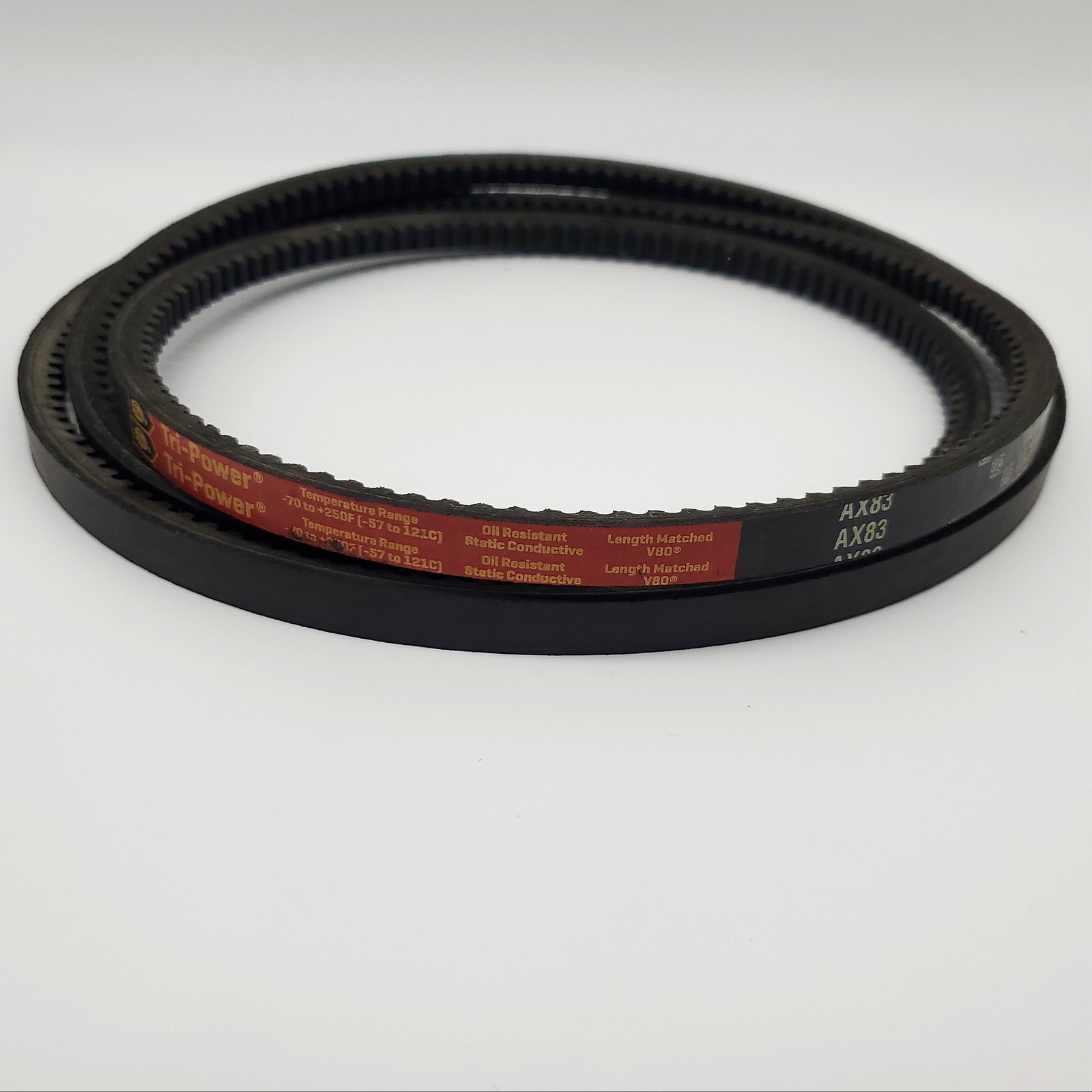 Gates AX83 Belt Tri-Power Notched 1/2" Wide 85" Len 5/16" Thick AX ...