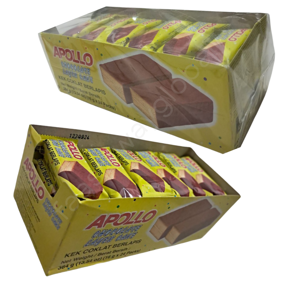 Apollo Layer Cake Snacks Chocolate Flavour Halal Childhood Junk Food ...