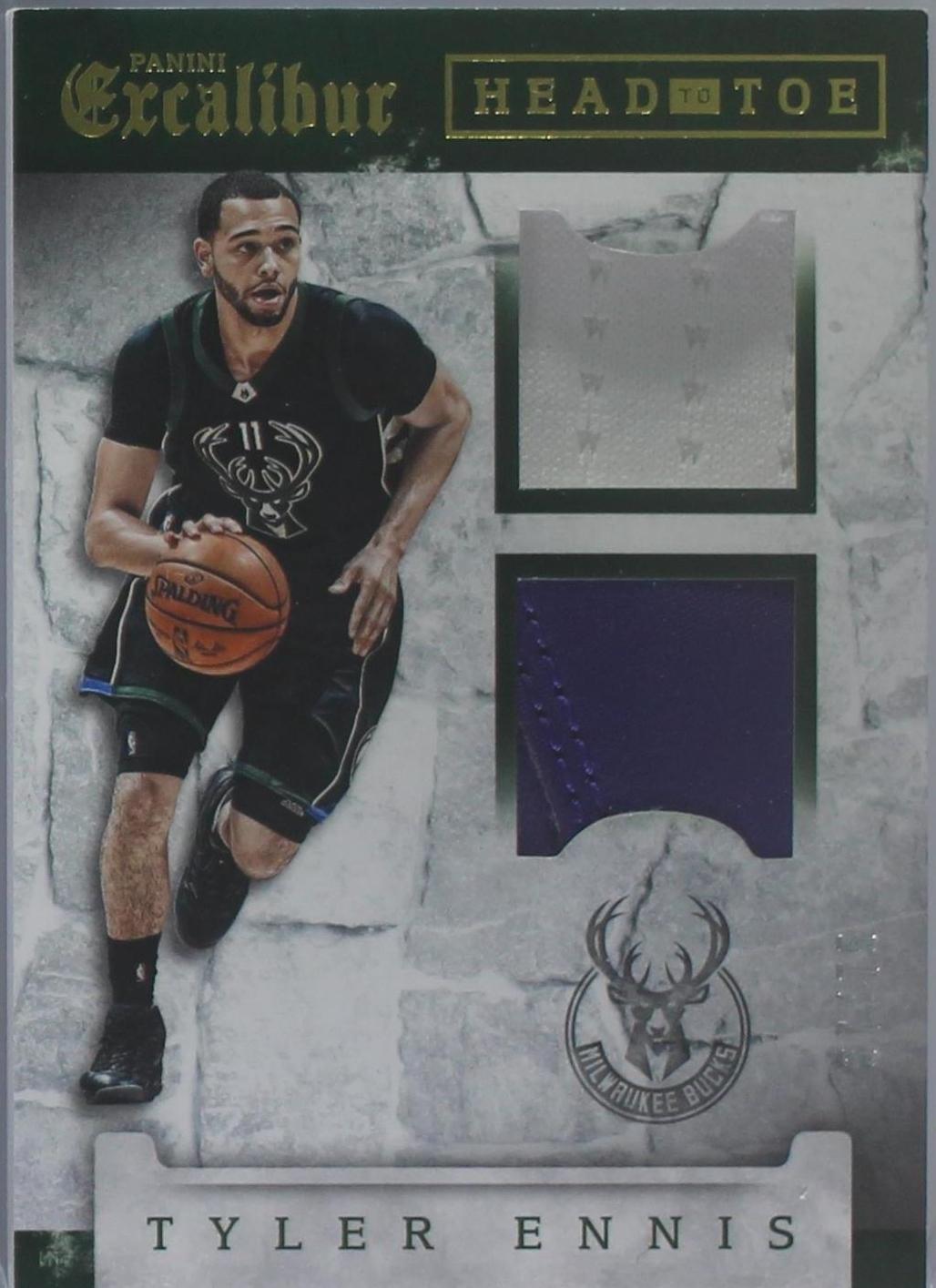 2015-16 Panini Excalibur - Head-To-Toe Swatches Tyler Ennis #17 /75 ...