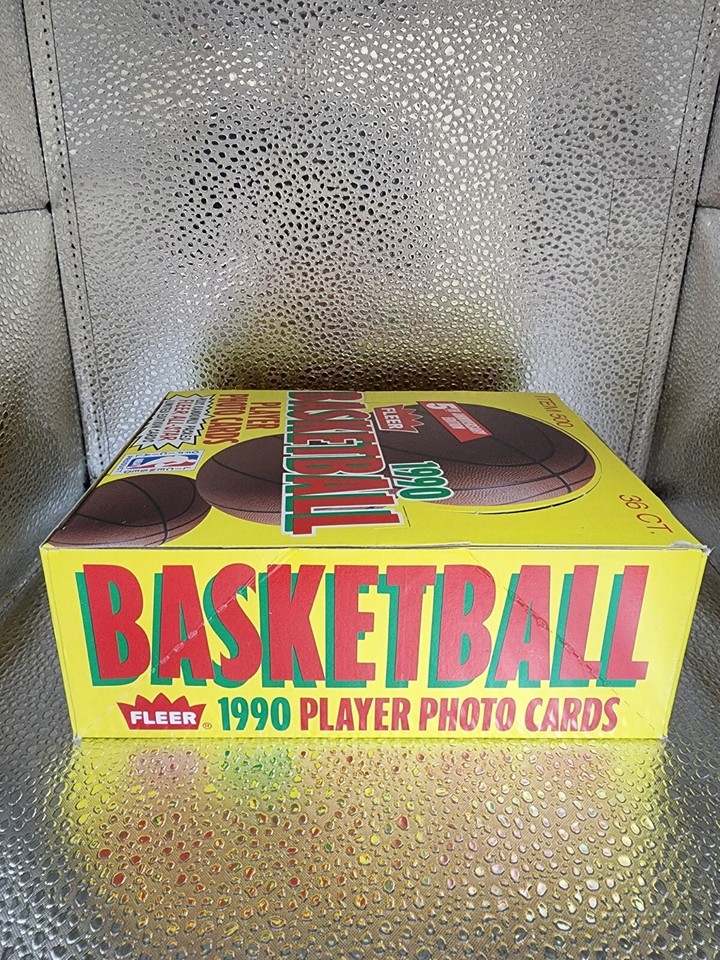1990-91 Fleer Basketball Cards Box NBA 36 Wax Packs Michael Jordan MINT ...