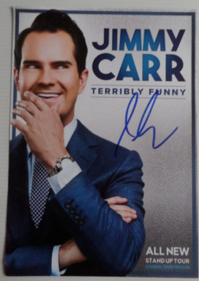 JIMMY CARR AUTOGRAPHED 8 X 6 TOUR FLYER. | eBay UK