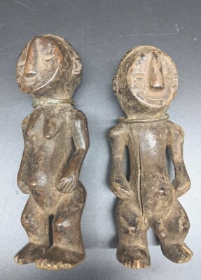 AFRICAN COUPLE AZANDE ORIGINAL ANCESTOR POWER FIGURE STATUE FERTILITY ...