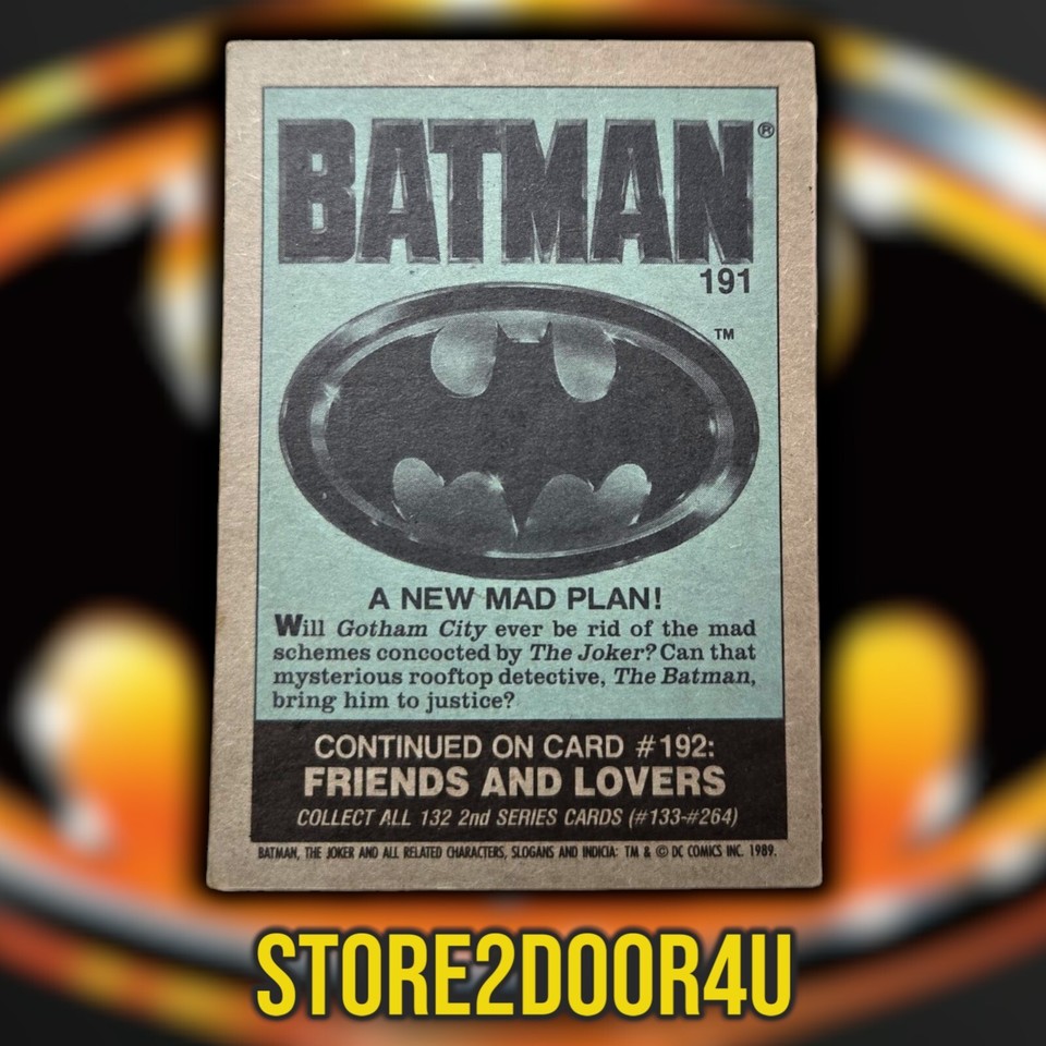 1989 Batman Movie Series 2 #191 A New Mad Plan | eBay