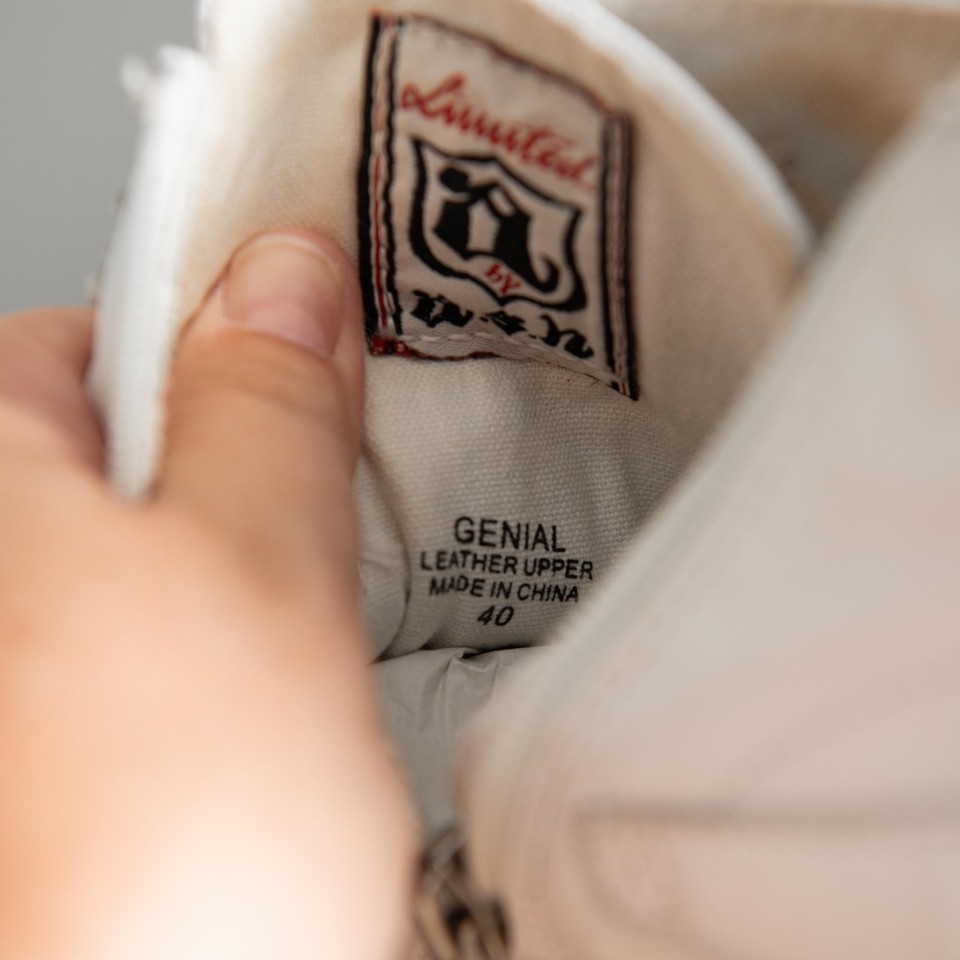 Ash Genial White Wedge Converse Style Designer Sneaker Women's Size EU ...