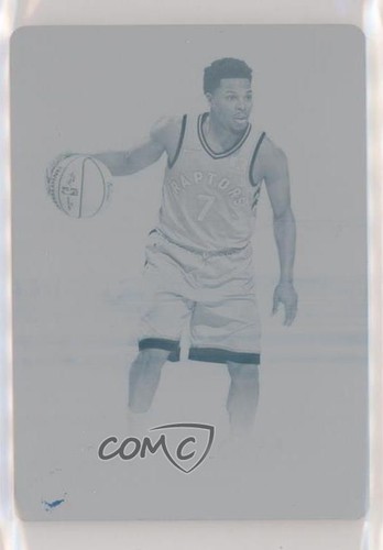 2017-18 Panini National Treasures Printing Plate Cyan 1/1 Kyle Lowry ...