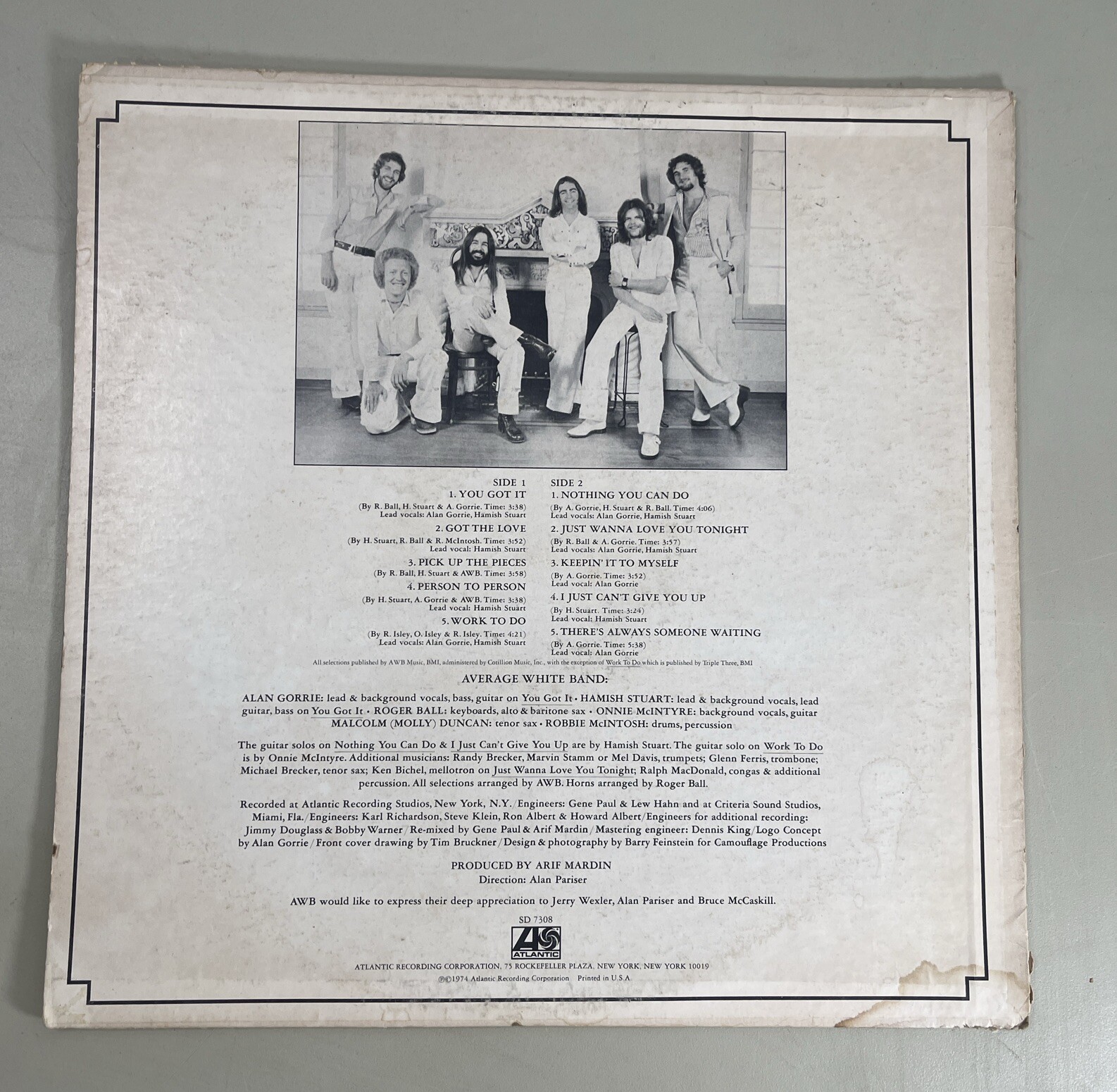 Average White Band – Average White Band Funk Soul Pop Vocal SD-7308 ...