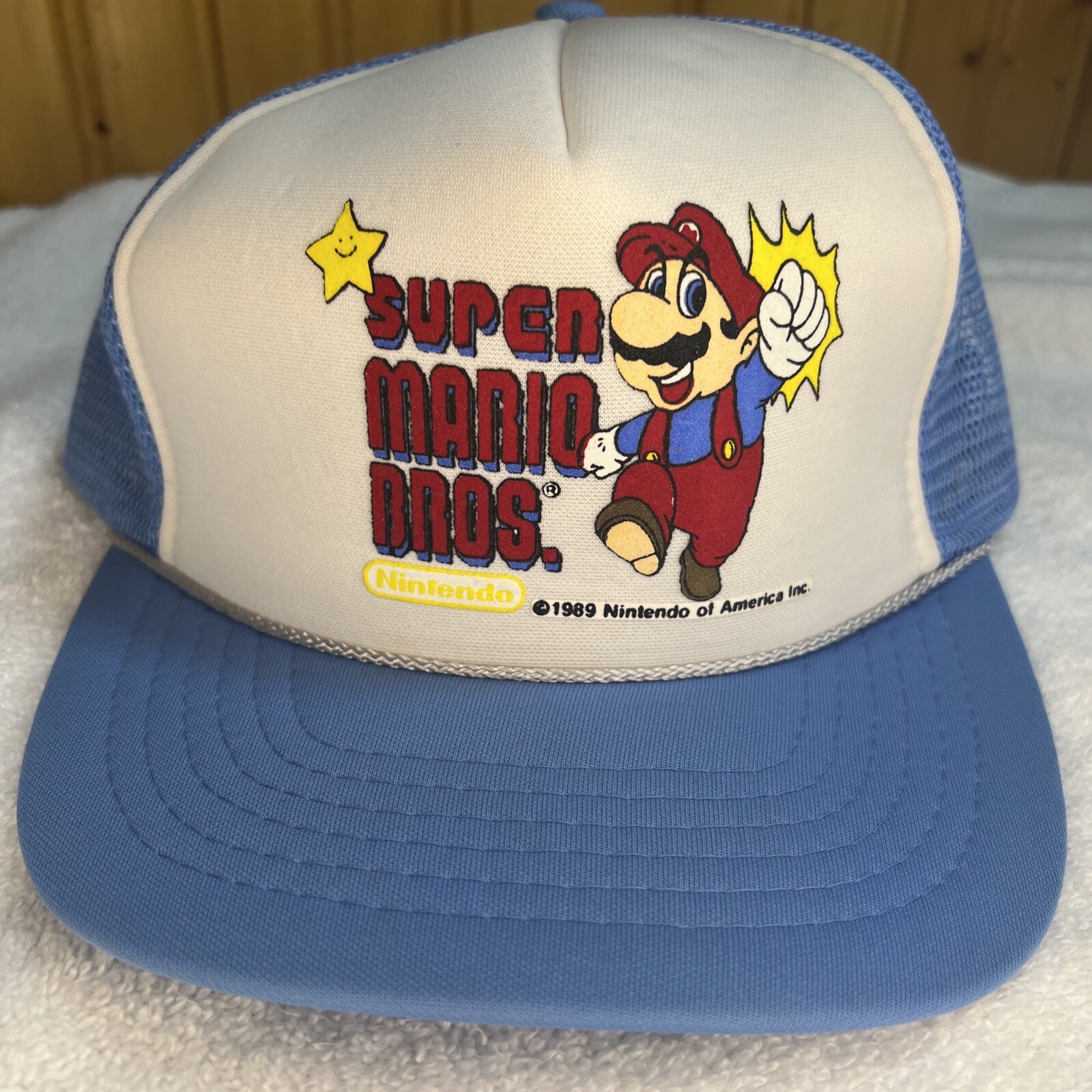 Vintage Nintendo 1989 Super Mario Bros. Snap Back Tru… - Gem