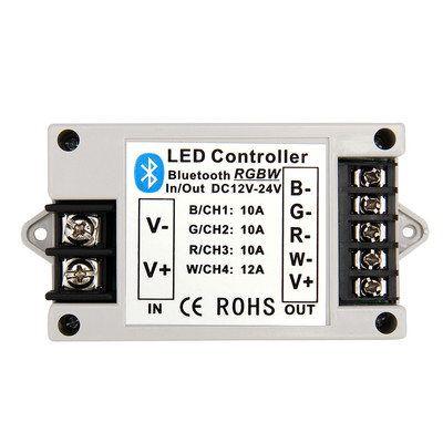 Bluetooth LED Controller for RGBW LED Strip Light APP Control for iOS ...