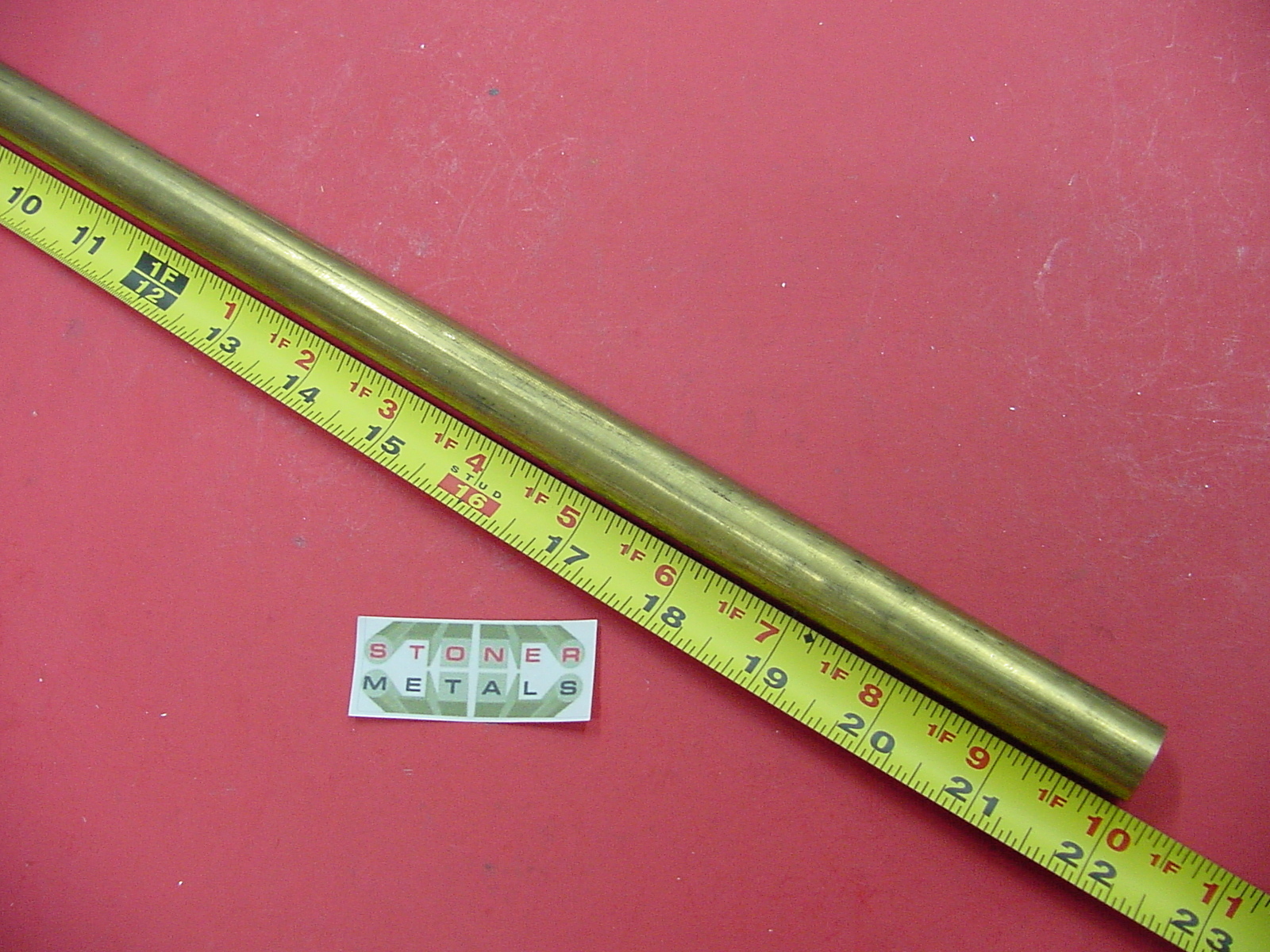 11/16" C360 BRASS SOLID ROUND ROD 22" long New Lathe Bar Stock H02 .687 ...