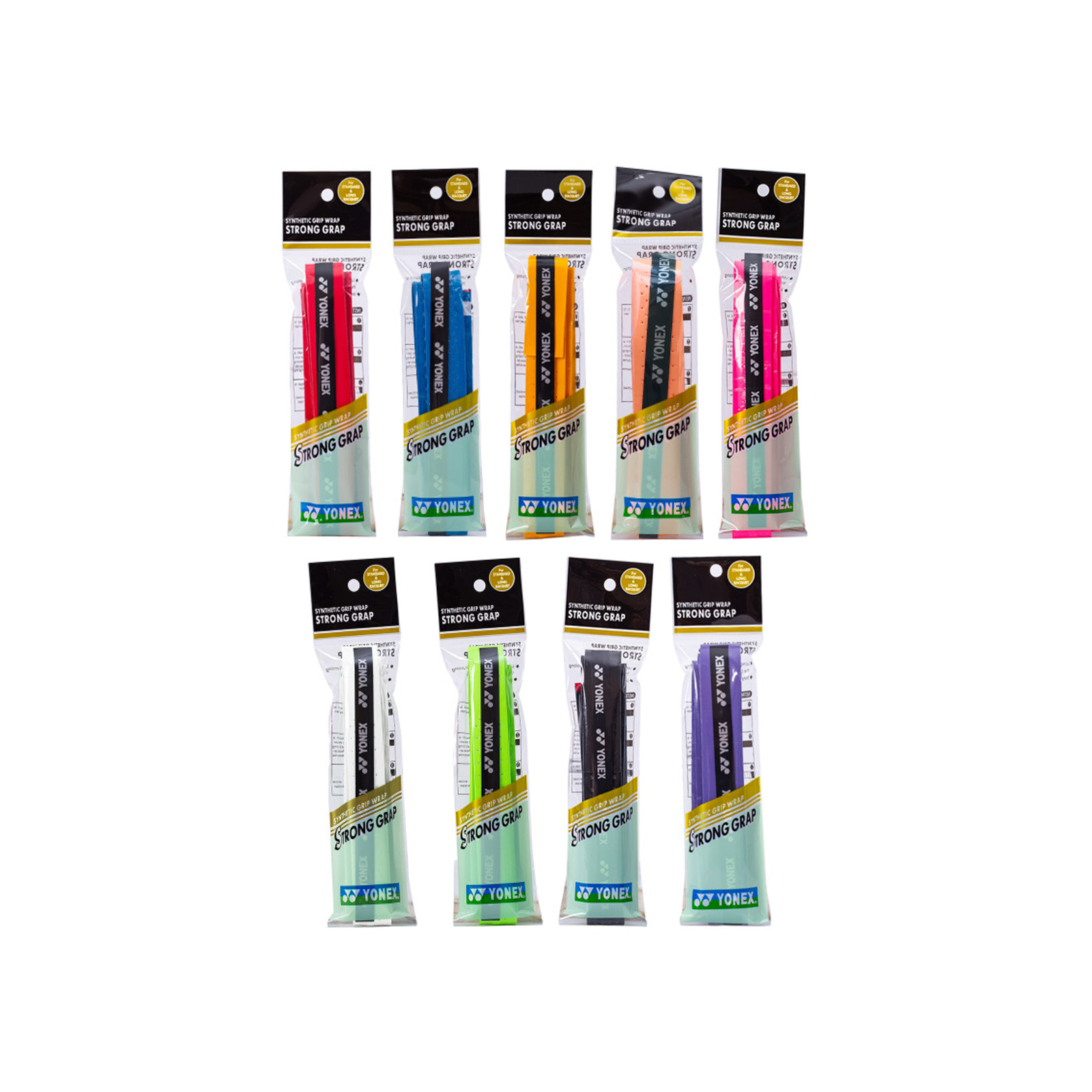 5 Packs, Yonex Strong Grap Badminton Tennis Synthetic Over Grip | eBay