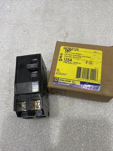 QOB2125 SQD 2 POLE 125AMP 120-240V NEW | eBay