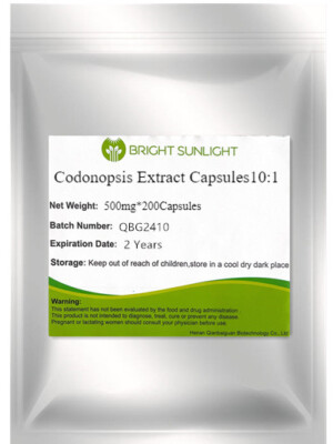 Codonopsis Extract Capsules10:1 Dang Shen Chinese Herb 500mg ...
