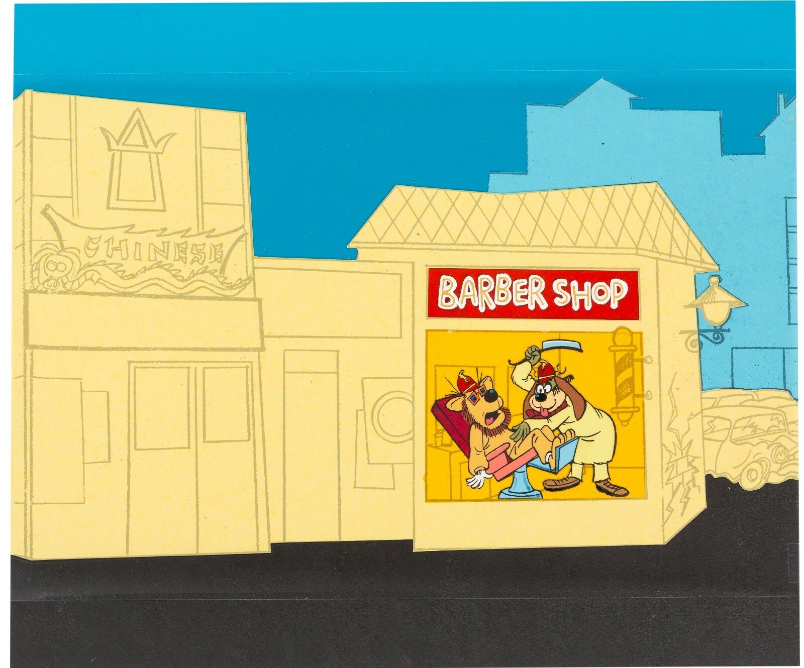 VERY RARE Banana Splits production cel and background animation Theme ...
