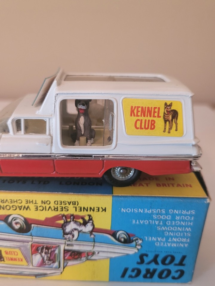 Corgi Toys 486 Chevrolet Impala Kennel Service Wagon + 4 Dogs NMIB+ | eBay