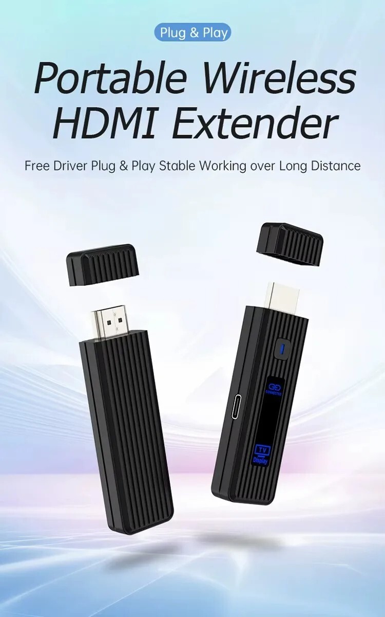 Wireless HDMI Video Transmitter Receiver Extender PC TV Projector ...