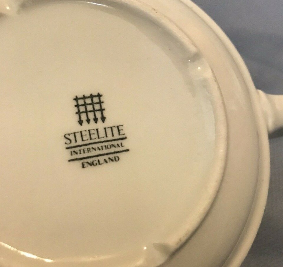 Steelite International England ~ Stackable Cream Soup Bowl ~ Gray ...