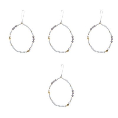 4pcs Hand-made Phone Lanyard Decorative Mobile Phone Glass Bead Design ...