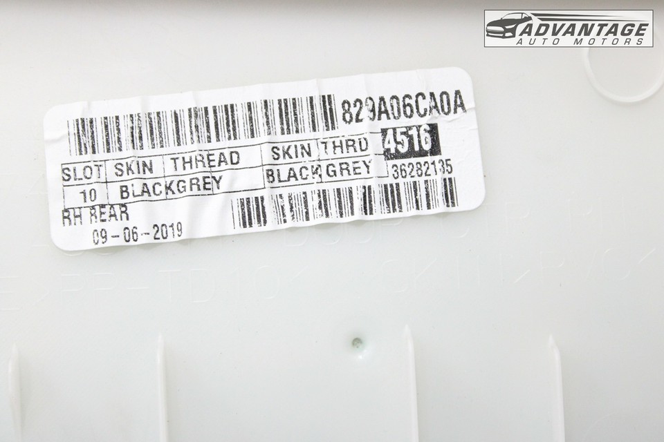 2019-2021 NISSAN ALTIMA REAR RIGHT SIDE DOOR PANEL COVER TRIM ...