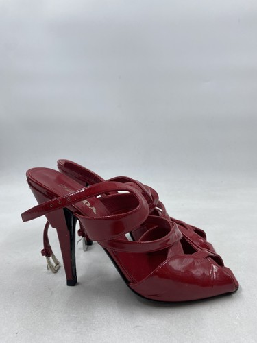 Prada Red Patent Leather Strappy High Heel W 6.5 | eBay
