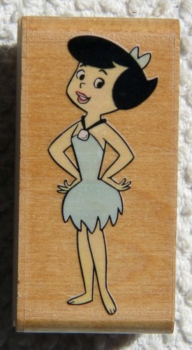 The Flintstones™ BETTY RUBBLE Character Vtg. 1991 Rubber Stampede® *NEW ...