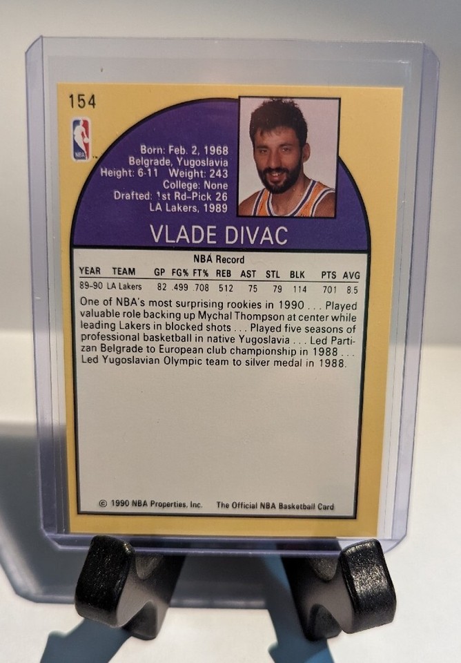 Vlade Divac NBA Hoops Rookie Card #154 1990 | eBay