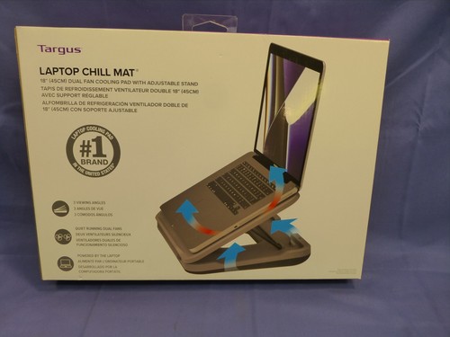 Targus 18" Dual Fan Cooling Pad with Adjustable Stand Laptop Chill Mat - Picture 1 of 4