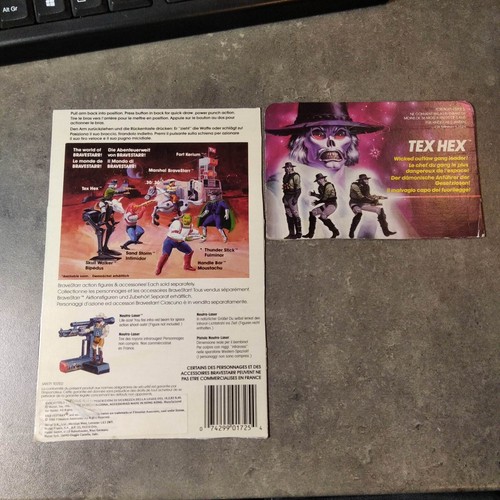 Vintage BRAVESTARR - MATTEL 1986 filmation - dos et rabat boite TEX HEX | eBay