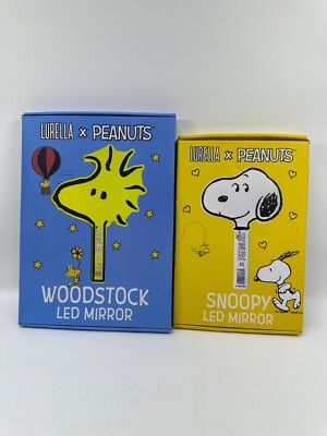 Lurella Cosmetics - Peanuts LED Handheld Snoopy Mirror + Woodstock LED ...