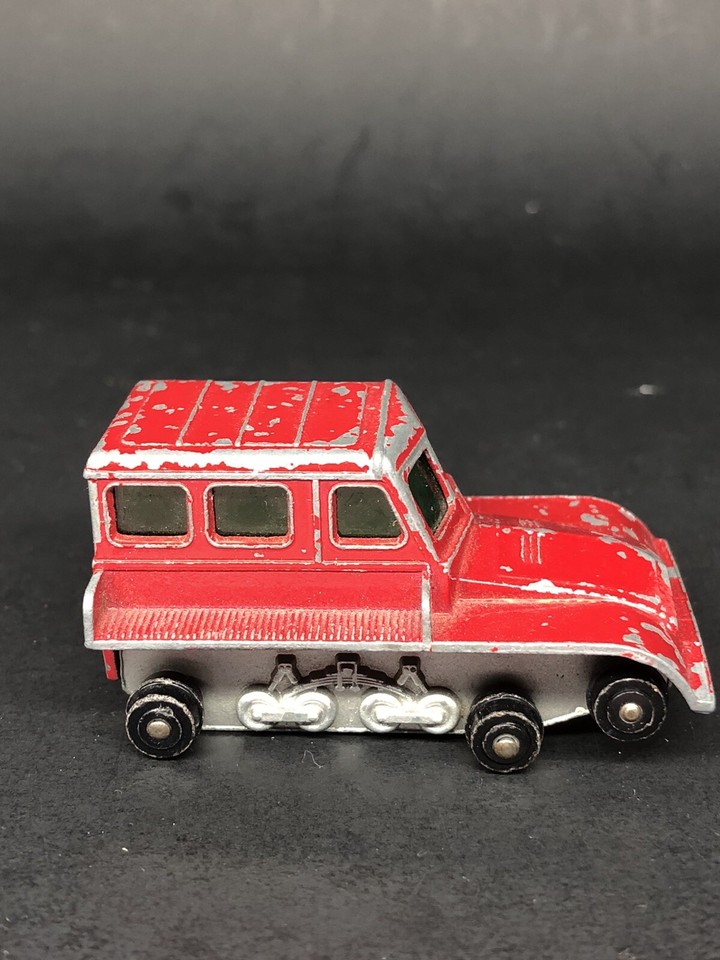 Vintage Lesney Matchbox Snow-Trac No. 35 Red Sno Cat England Toy NO ...