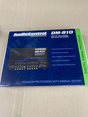 AudioControl DM-810 DSP Matrix Digital Signal Processor 8-CH in 10 ch ...