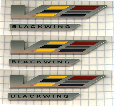 3Pcs Fits for 2020-2024 CT4 CT5 V-Blackwing Emblems 3D Badge V Logo ...