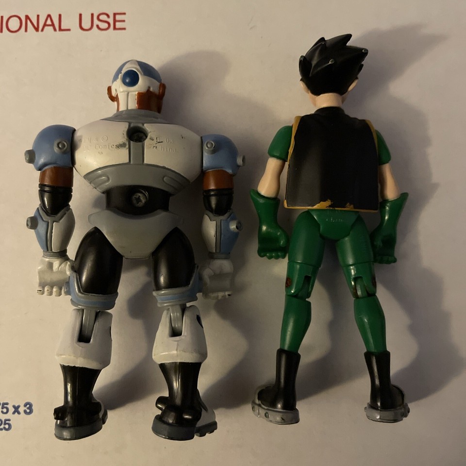 Teen Titans GO! Robin and Cyborg 3.5" Action Figures | eBay