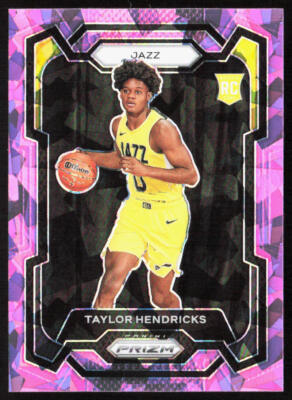 2023-24 Panini Prizm Taylor Hendricks Pink Ice Rookie Card RC #161 Utah ...