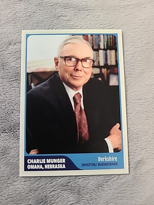 Charlie Munger Card Berkshire Omaha Ne. Vice Chairman | eBay