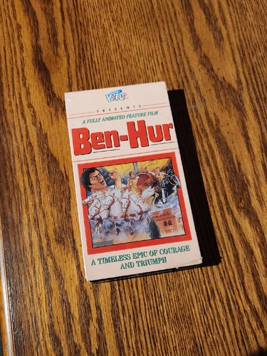 Ben-Hur Fully Animated Feature Film VHS Charlton Heston Family Just For ...