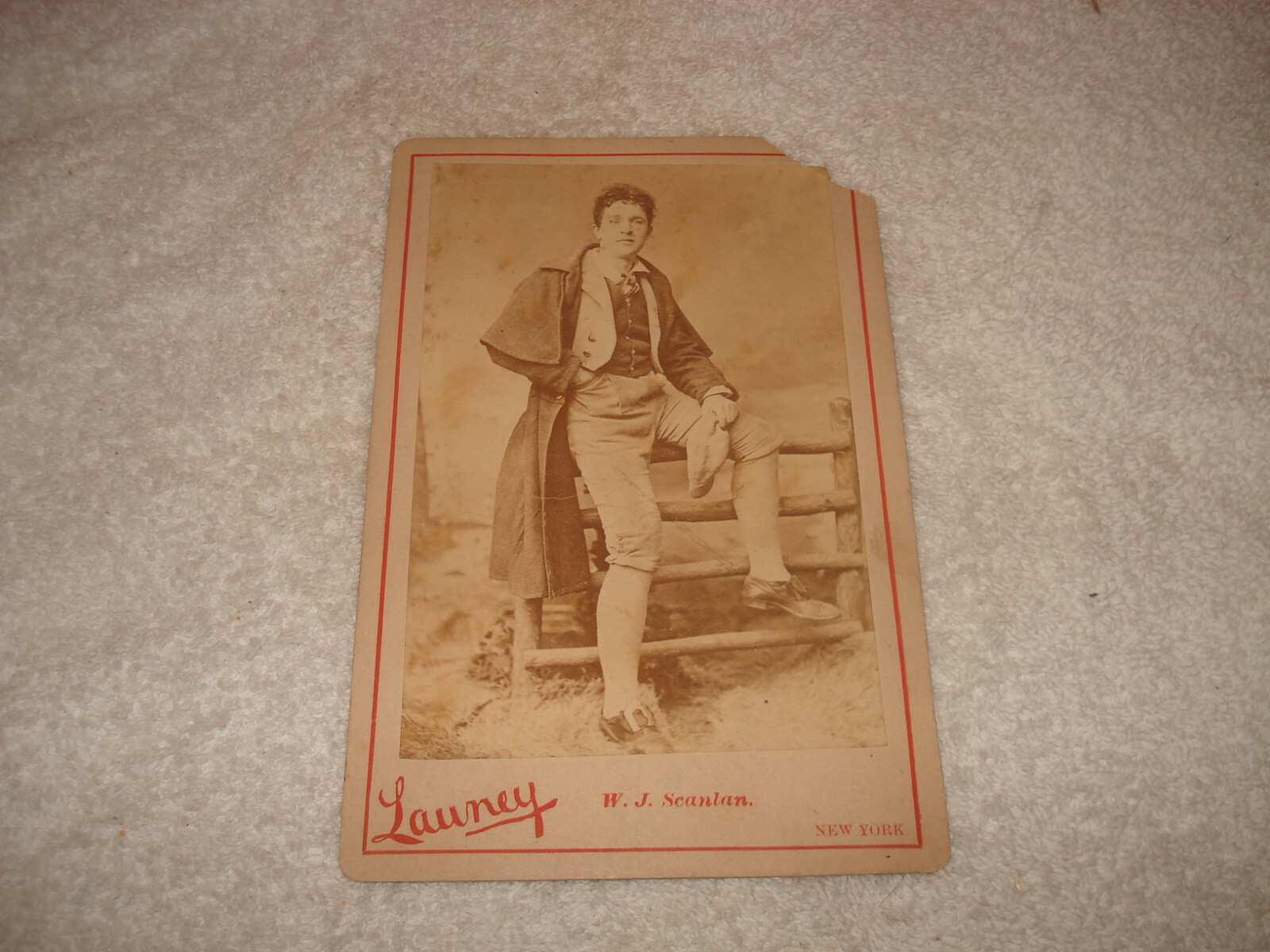 William J Scanlan Musical Theator actor composer Cabinet Photo Card | eBay