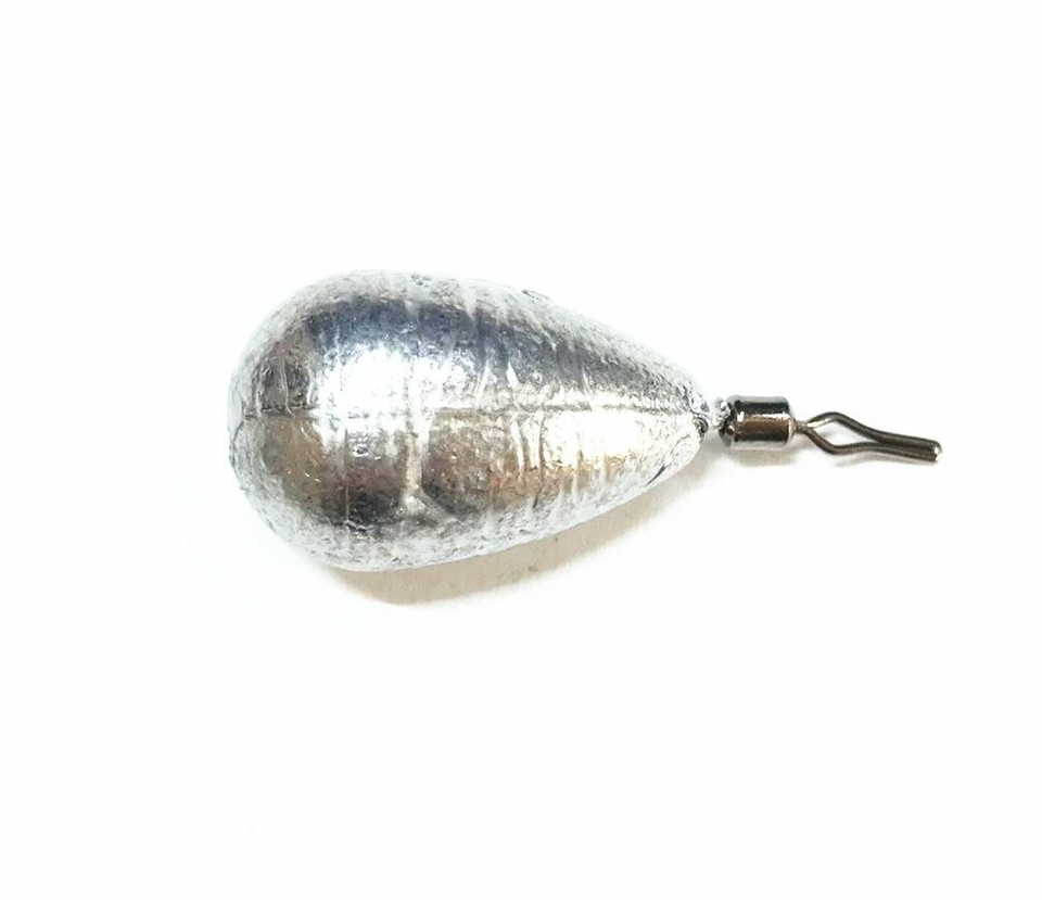 10 Pcs Teardrop Drop Shot Sinker Fishing Sinkers in Various Weight ...