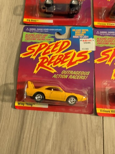 Speed Rebels 4 Cars 1997 Big Boss, Vicious Villain, Wing Thing | eBay