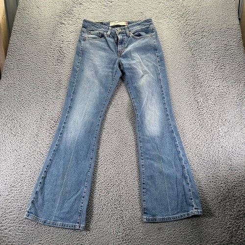 Levis 519 Jeans Womens Size 7M JR Blue Medium Wash Cotton Stretch Flare ...