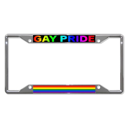 GAY PRIDE GAY LGBT Metal License Plate Frame Tag Border Four Holes | eBay