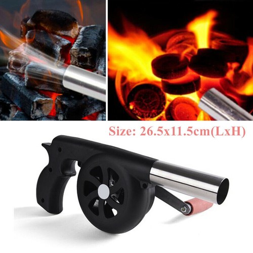 Barbecue BBQ Campfire Air Blower Fireplace Bellows Grill Fire Starter ...