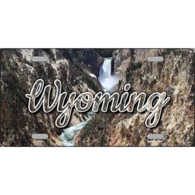 MINI Size 4"x2.2" License Plate Metal Novelty Sign Tag Wyoming Rocky ...